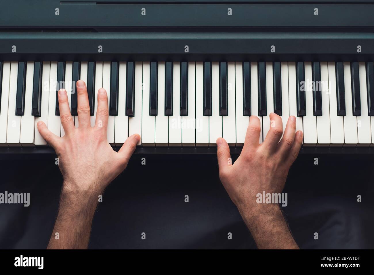 Man playing piano african american hi-res stock photography and images ...