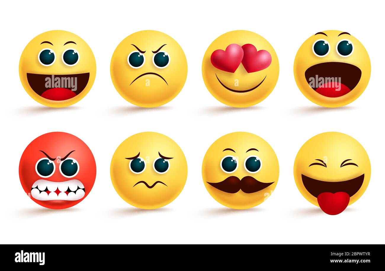 Face excited Stock Vector Images - Alamy