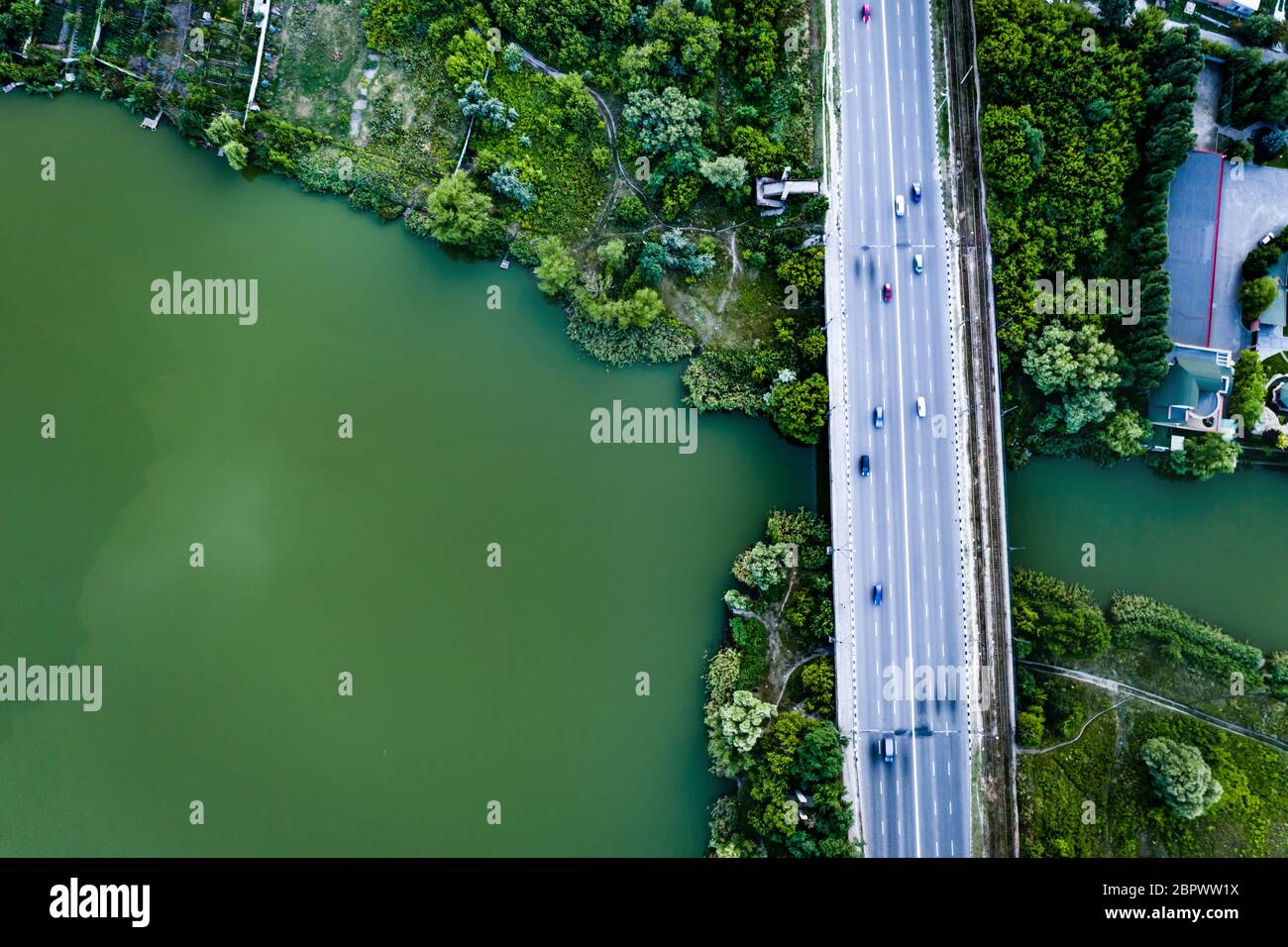 Aerial over road hi-res stock photography and images - Alamy