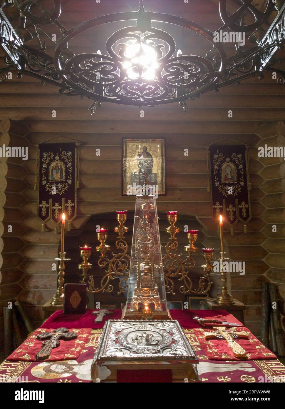 The rays of the sun make their way through the windows and cracks of ...