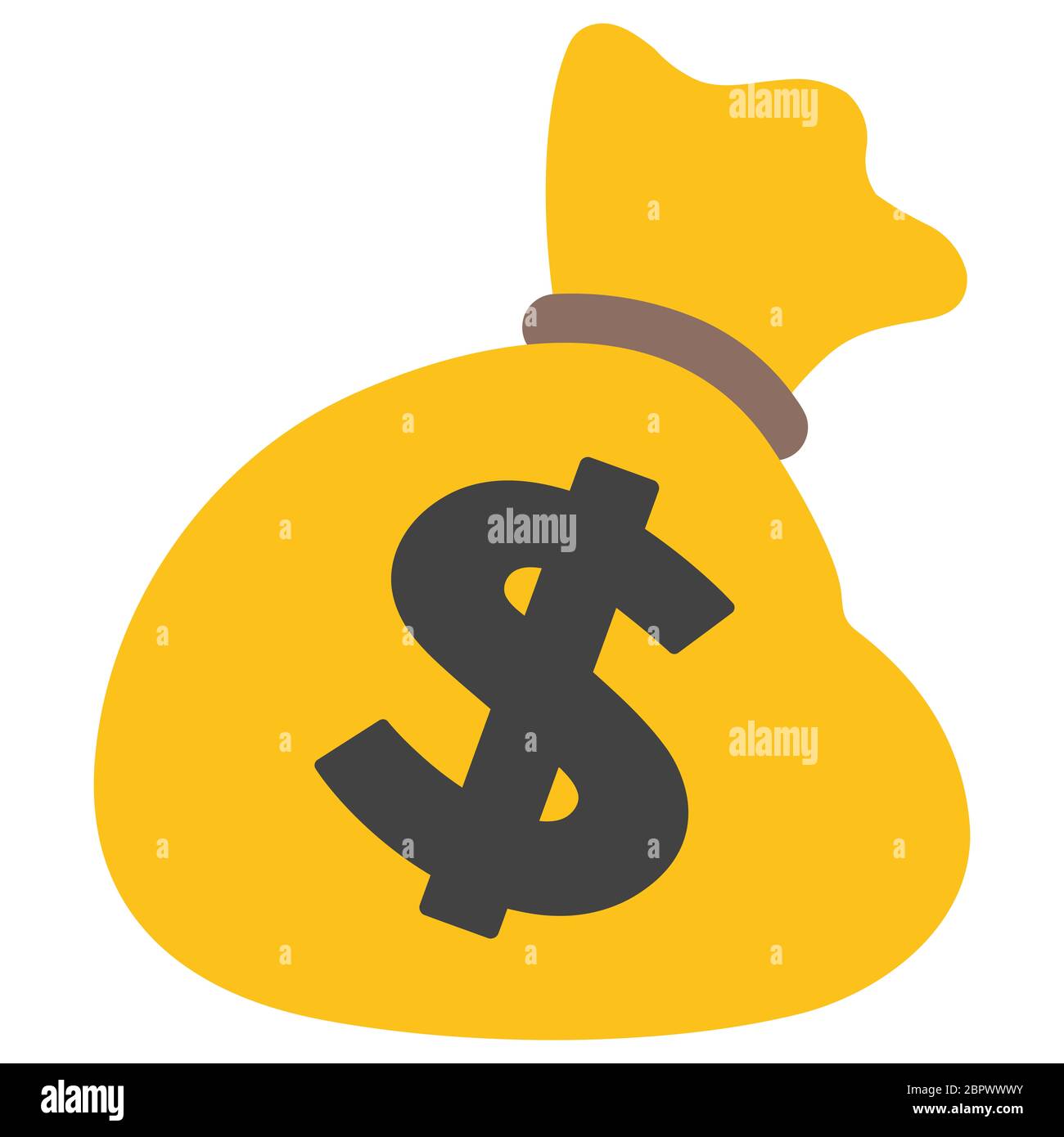bag of money illustration sack profit savings rich Stock Photo - Alamy