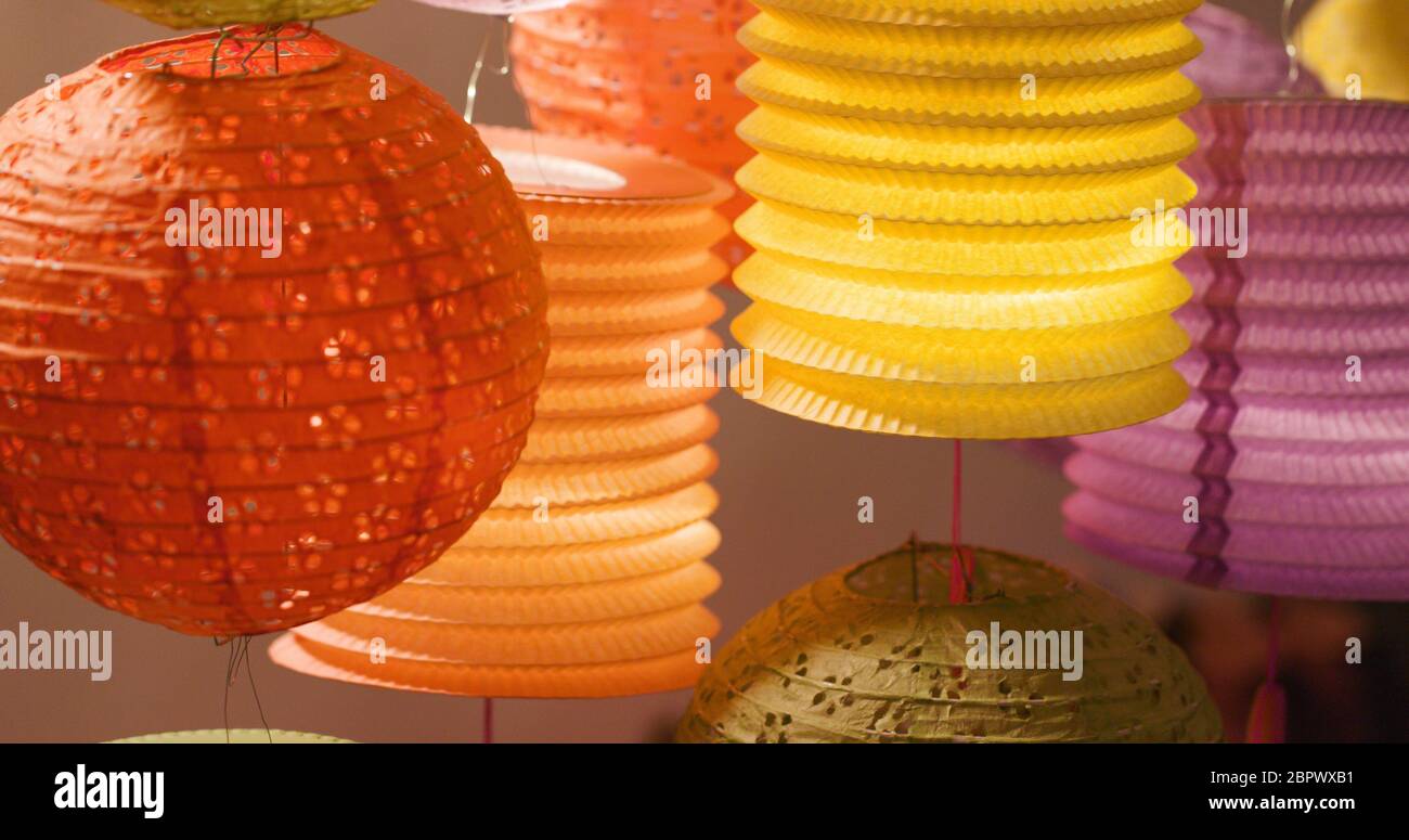 Traditional Chinese lantern in mid autumn festival Stock Photo - Alamy