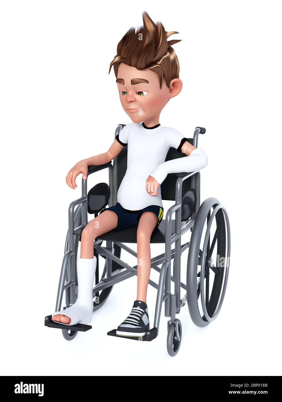 Boy With Broken Arm Cartoon