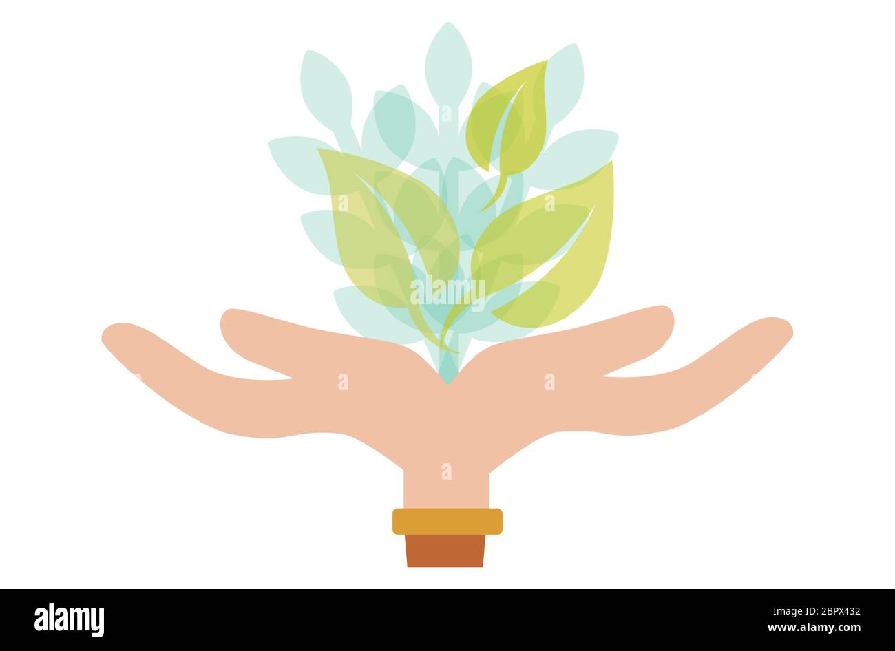 Growing plants in Stock Vector Images - Alamy