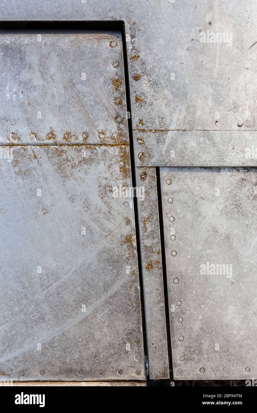 Old Aircraft Fuselage Close Up Rivets High Resolution Stock Photography ...