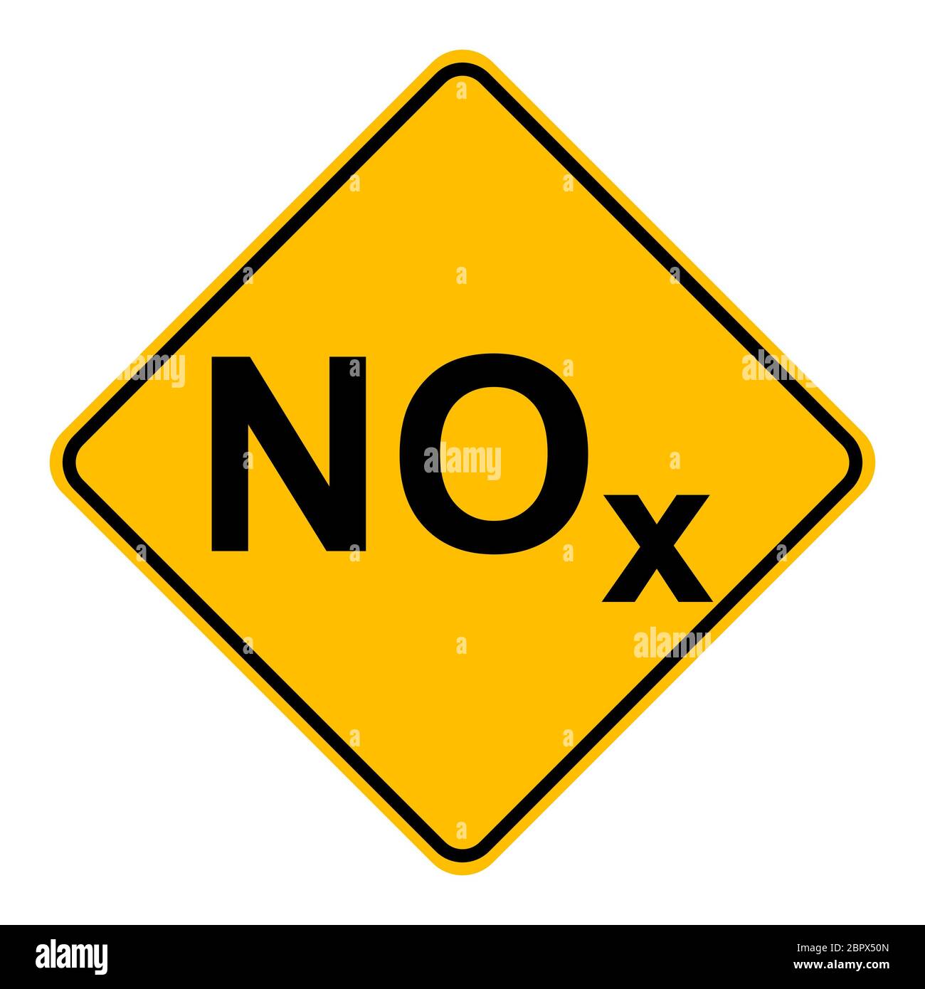 NOx and road sign Stock Photo - Alamy