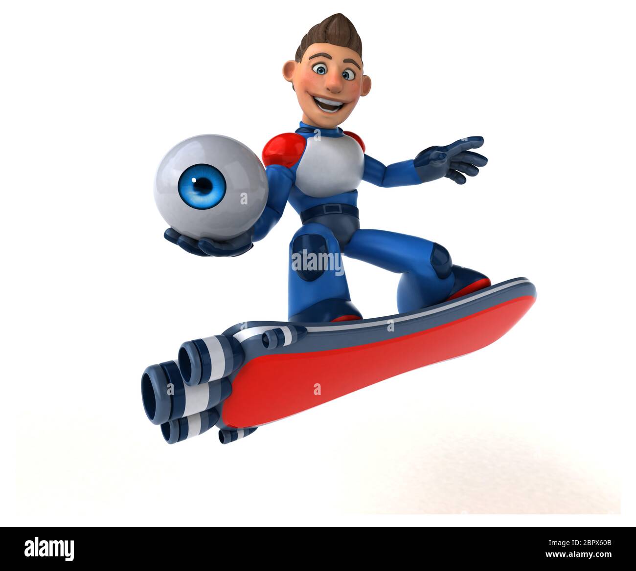 Super modern superhero - 3D Illustration Stock Photo - Alamy