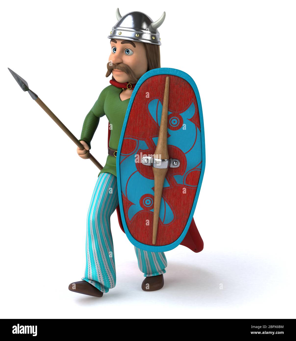 Gaul warrior - 3D Illustration Stock Photo - Alamy