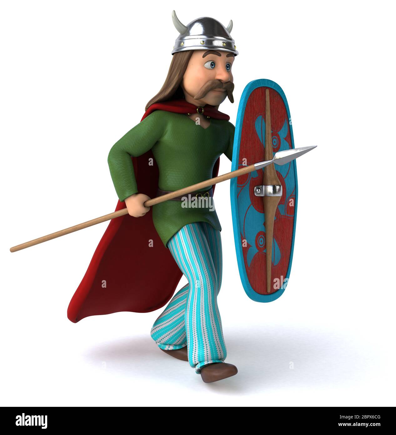 Gaul warrior - 3D Illustration Stock Photo - Alamy