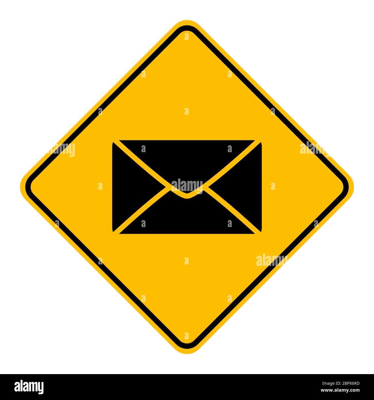 Envelope and road sign Stock Photo - Alamy
