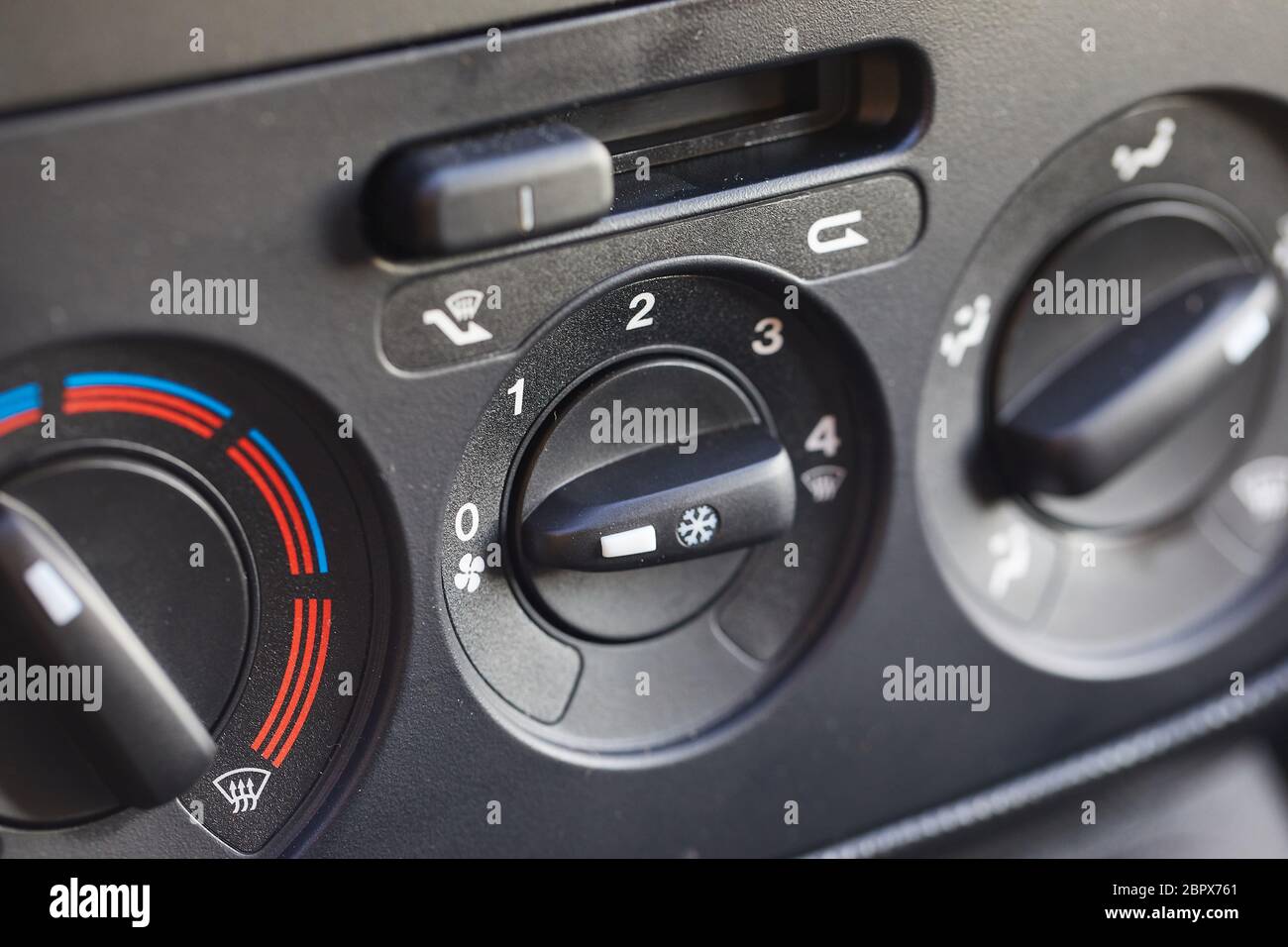 Climate control console of a car Stock Photo - Alamy