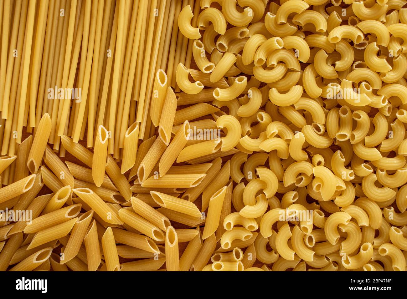 Pasta high resolution background, top view Stock Photo - Alamy