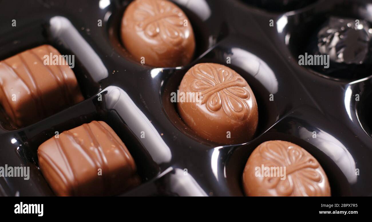 Mixed chocolate box Stock Photo - Alamy
