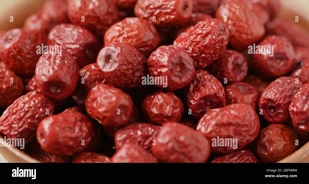 Dried red jujube Stock Photo - Alamy