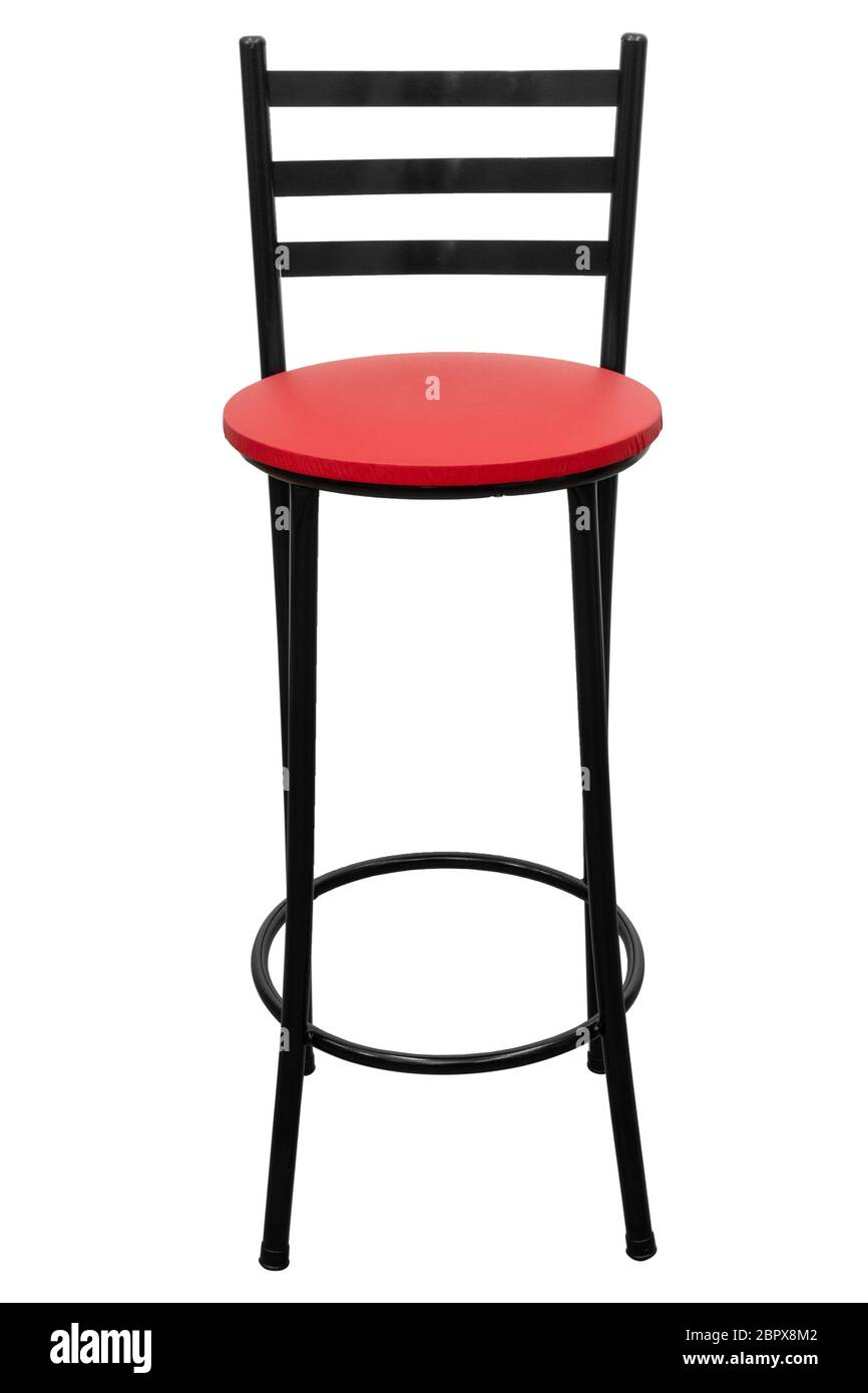 classical bar chair isolated in white background Stock Photo - Alamy