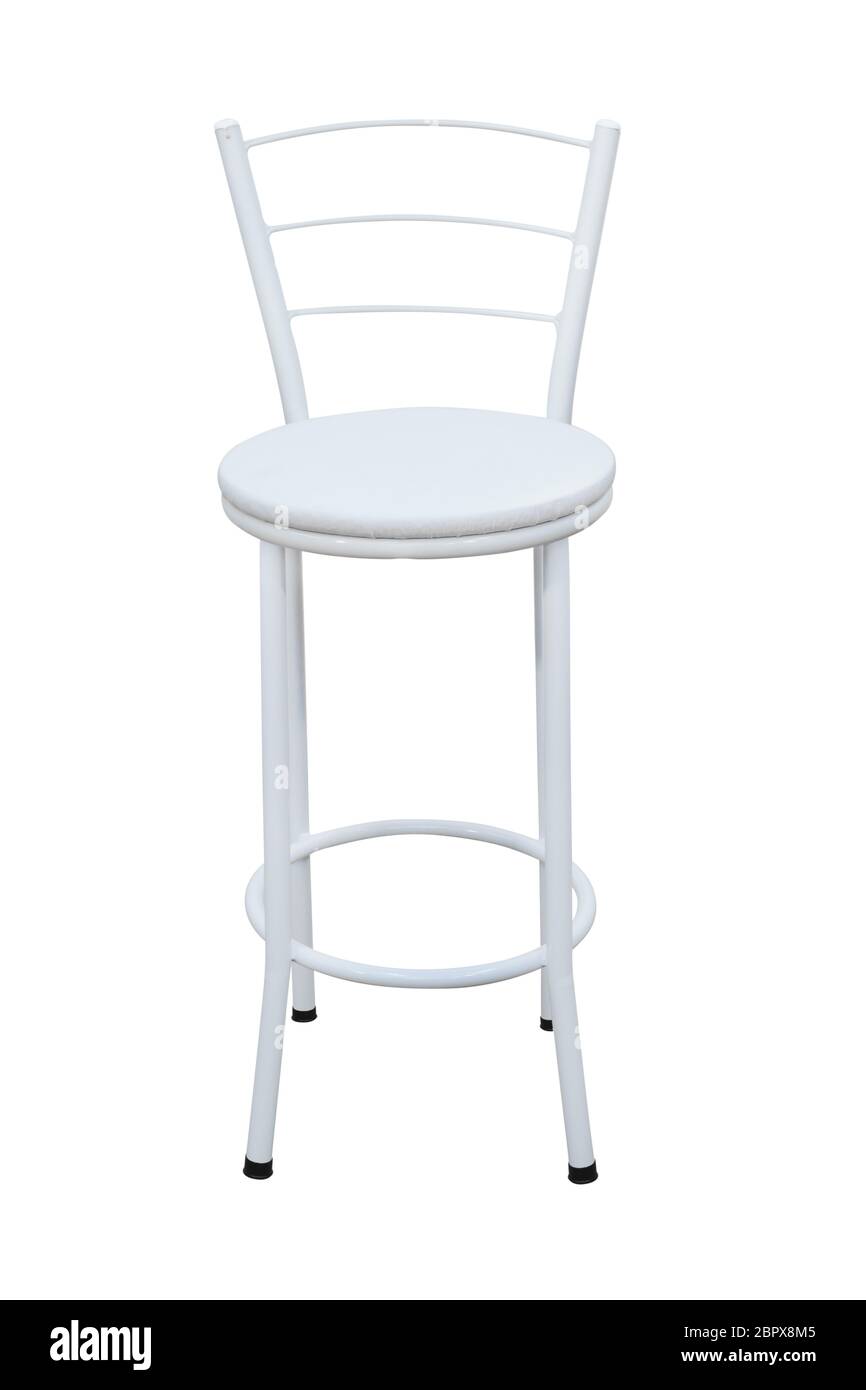 classical bar chair isolated in white background Stock Photo - Alamy