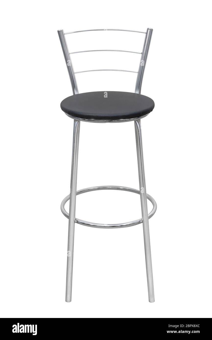 classical bar chair isolated in white background Stock Photo - Alamy