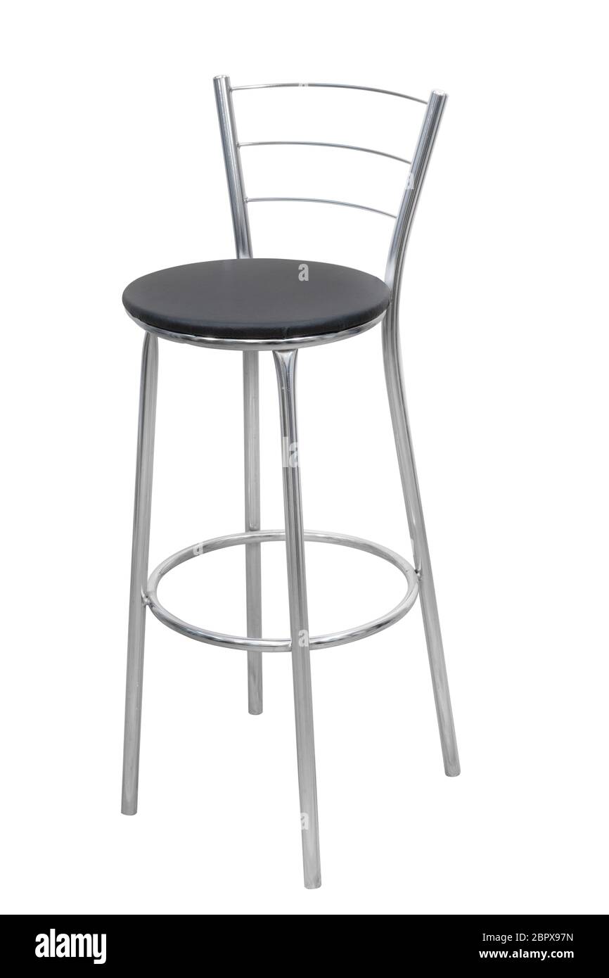 classical bar chair isolated in white background Stock Photo - Alamy