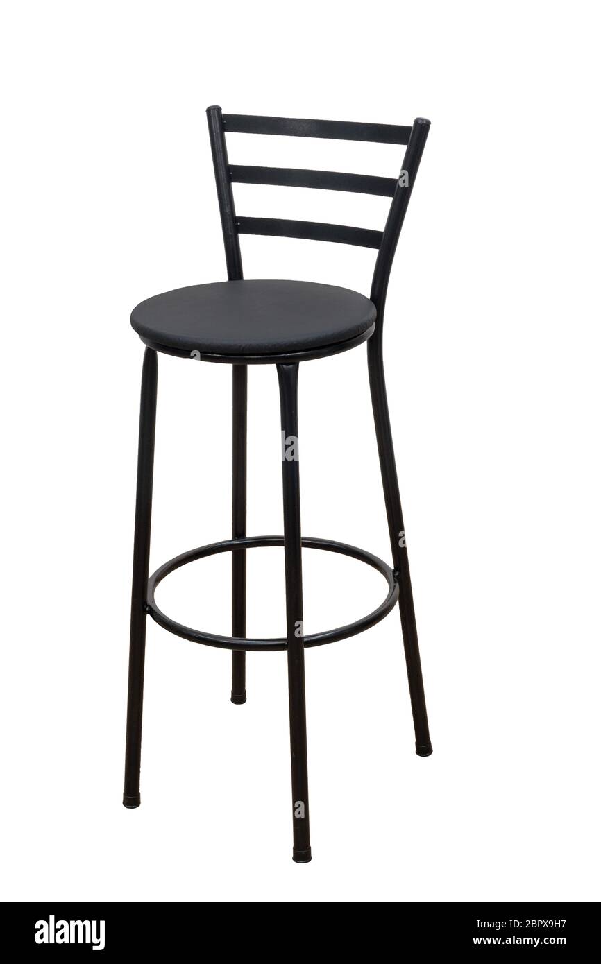 classical bar chair isolated in white background Stock Photo - Alamy