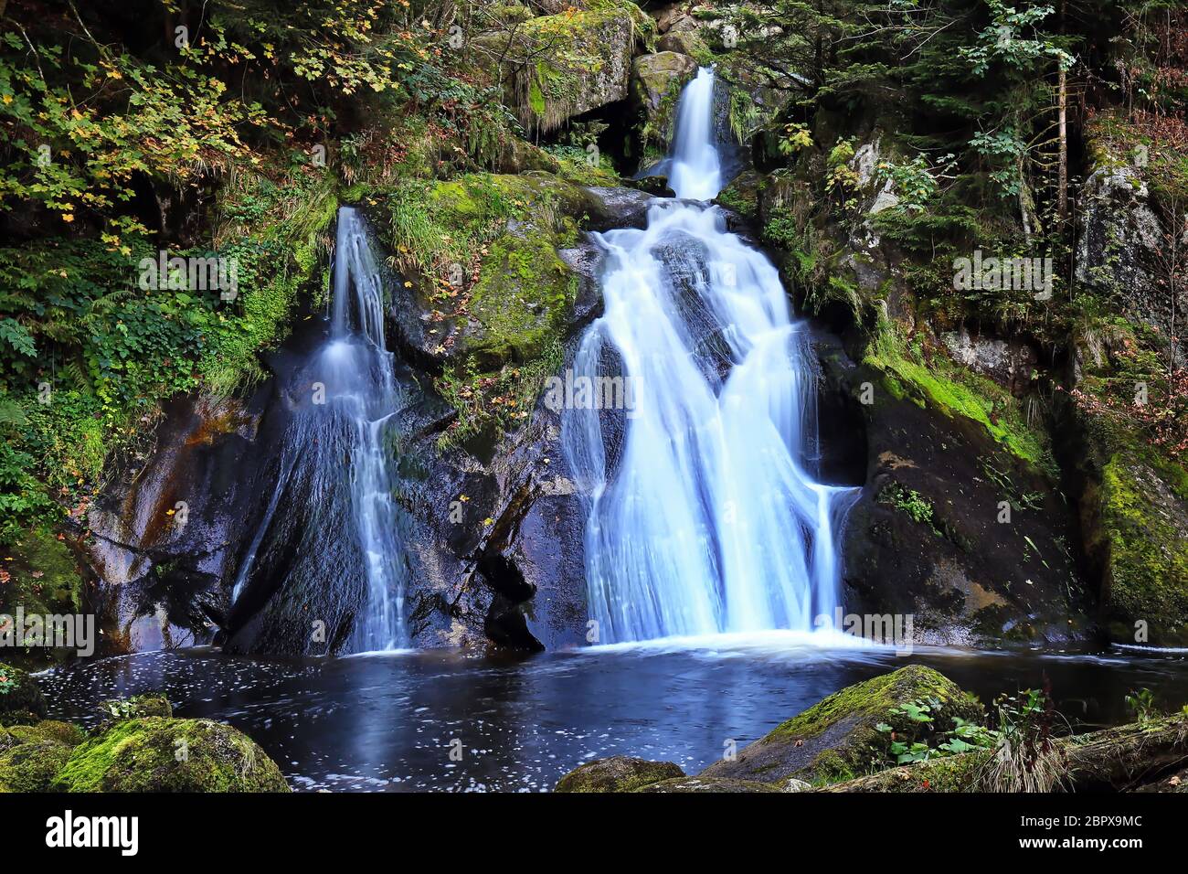 The Triberg waterfalls are the highest waterfalls in Germany Stock ...