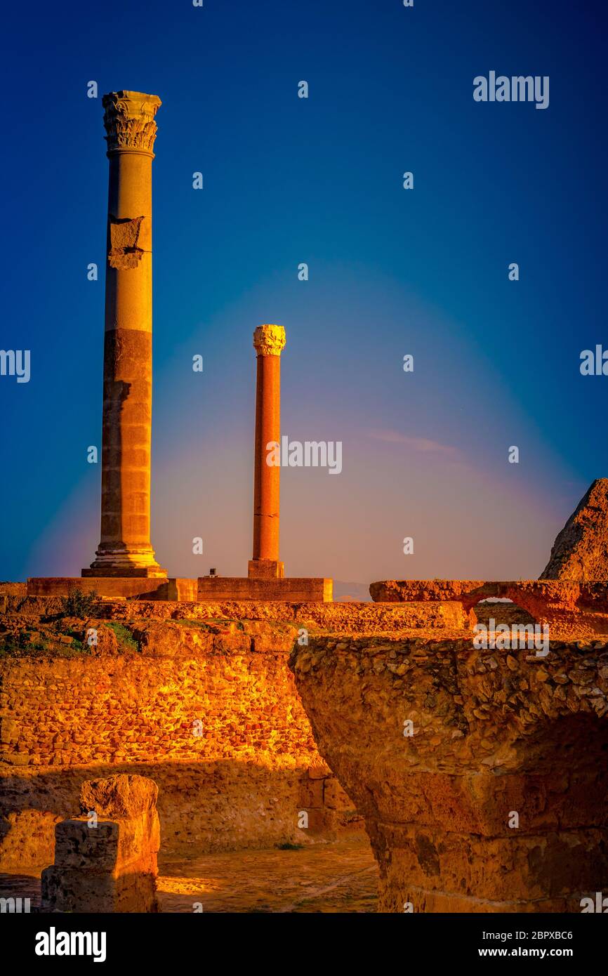 Baths of carthage in tunis hi-res stock photography and images - Alamy