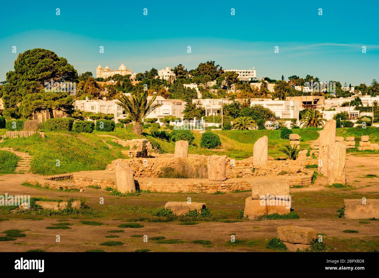 Ruins of Carthage, capital city of the ancient Carthaginian ...