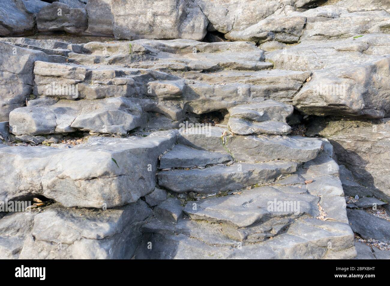 Lines of rock stones on which you can climb Stock Photo - Alamy