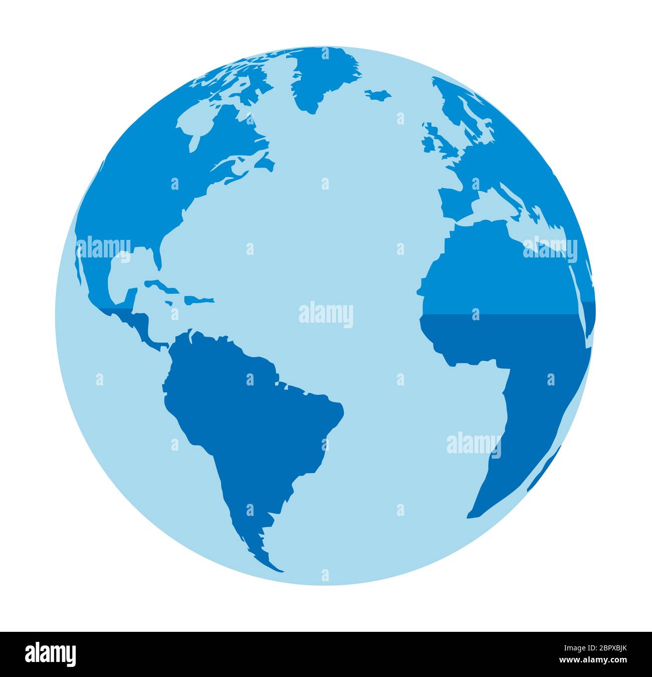 earth world planet global sphere blue illustration Stock Photo - Alamy