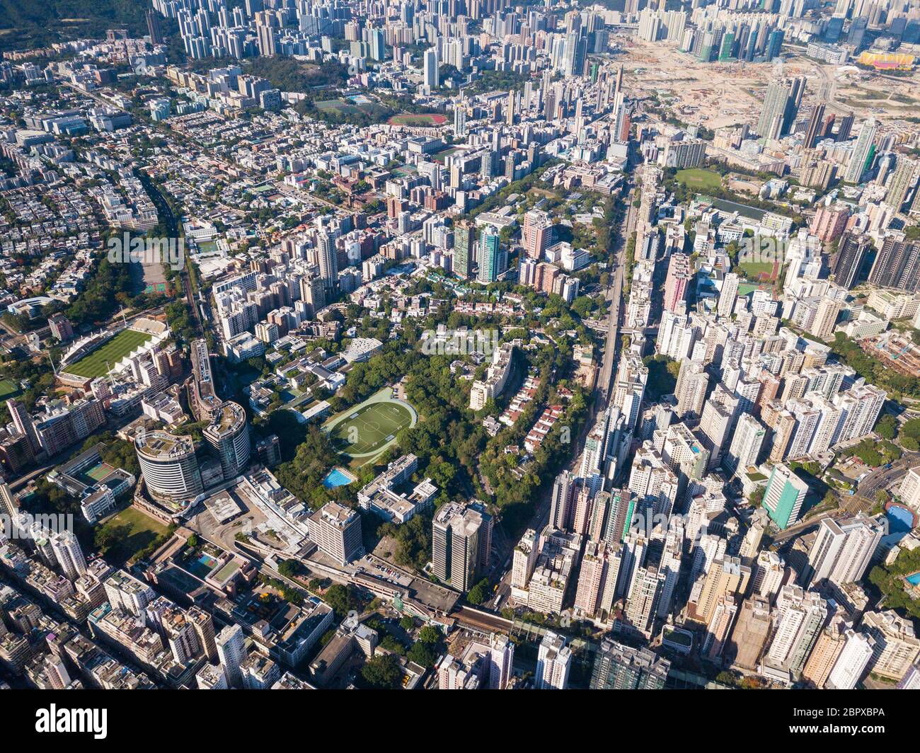 Kowloon park aerial hi-res stock photography and images - Alamy