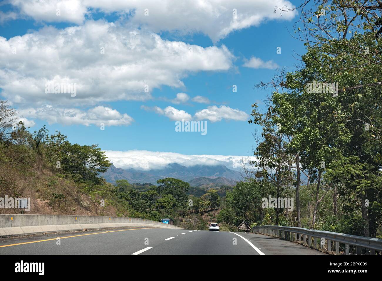 the pan american highway near Santiago panama Stock Photo - Alamy