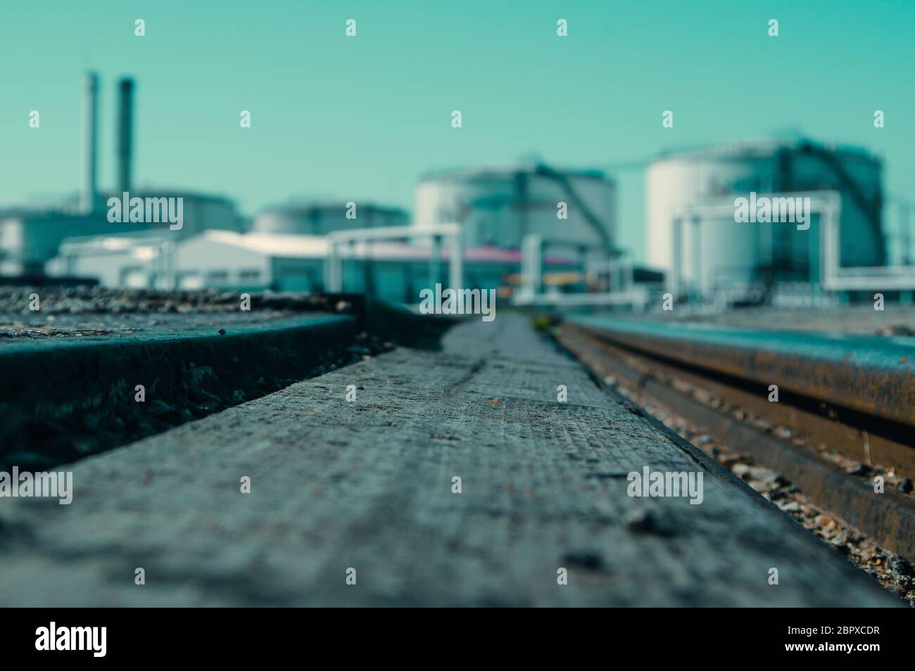 The road surface of the industrial area Stock Photo - Alamy