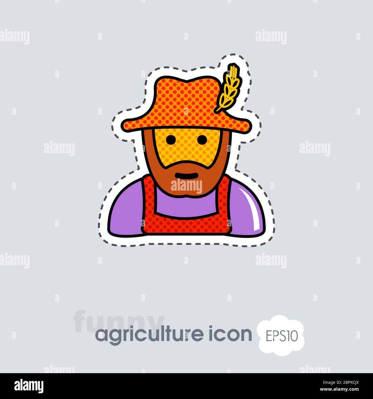 Farmers flat vector icon. Agriculture sign. Graph symbol for your web ...