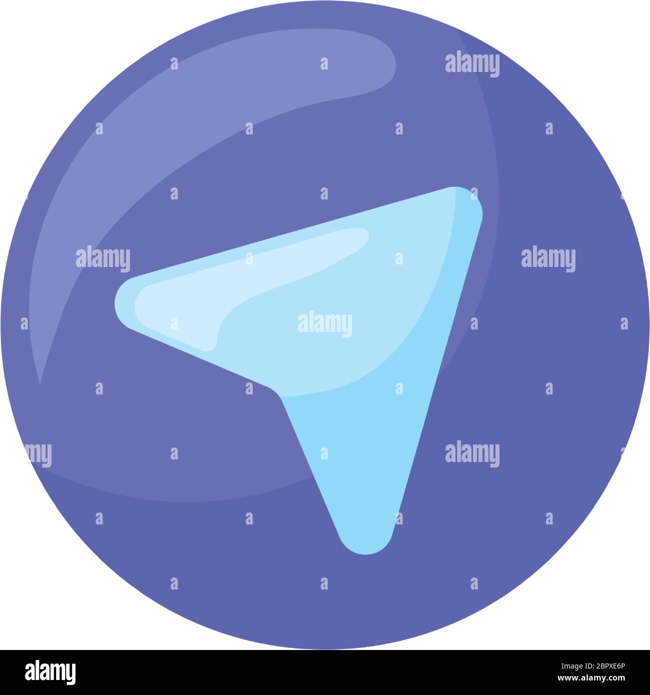 Gps arrow flat style icon design, Map travel navigation route road ...