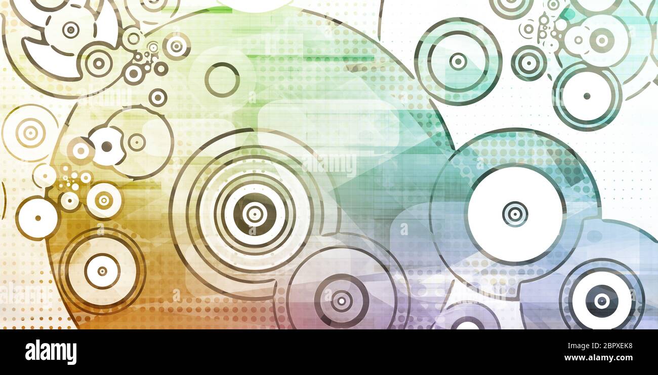 Digital Network Technology as a Abstract Concept Art Stock Photo - Alamy