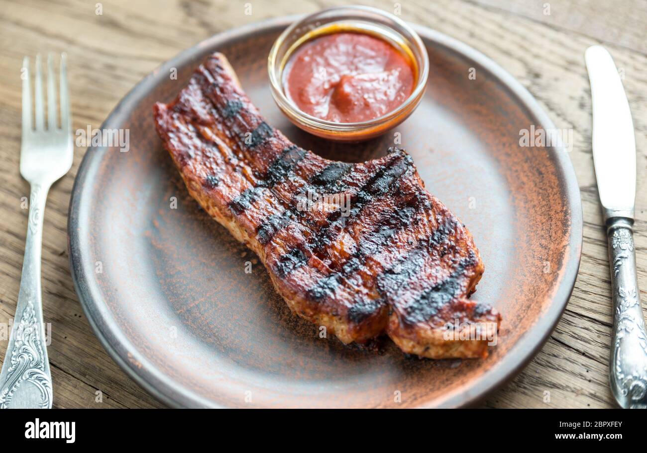 Bbq pork mini ribs hi-res stock photography and images - Alamy