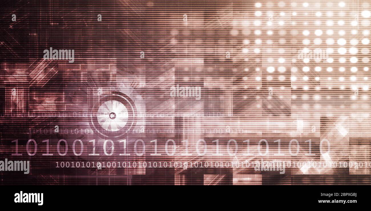 Technology Abstract as a Virtual Software Background Concept Stock ...