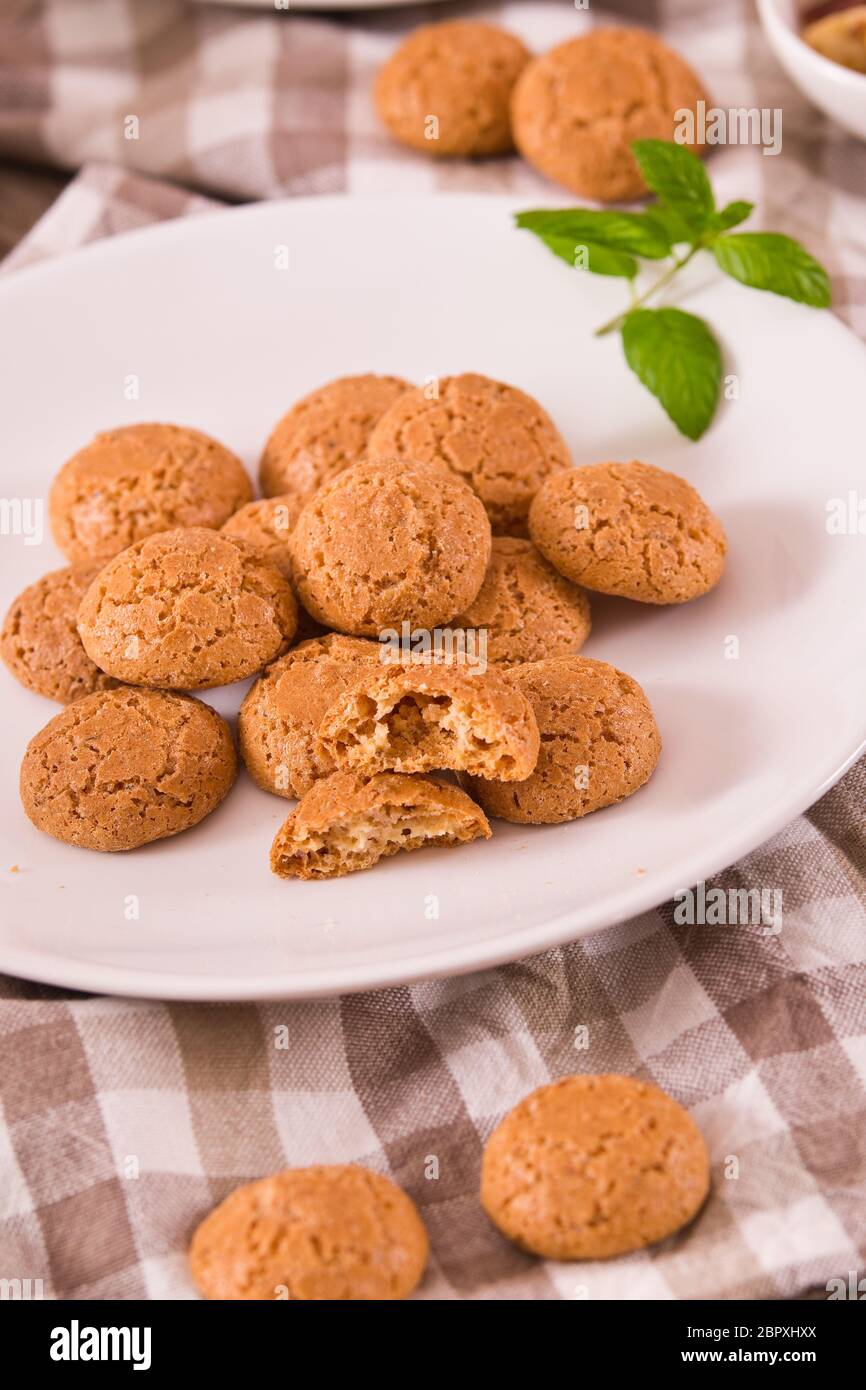 Crunchy amaretti hi-res stock photography and images - Alamy