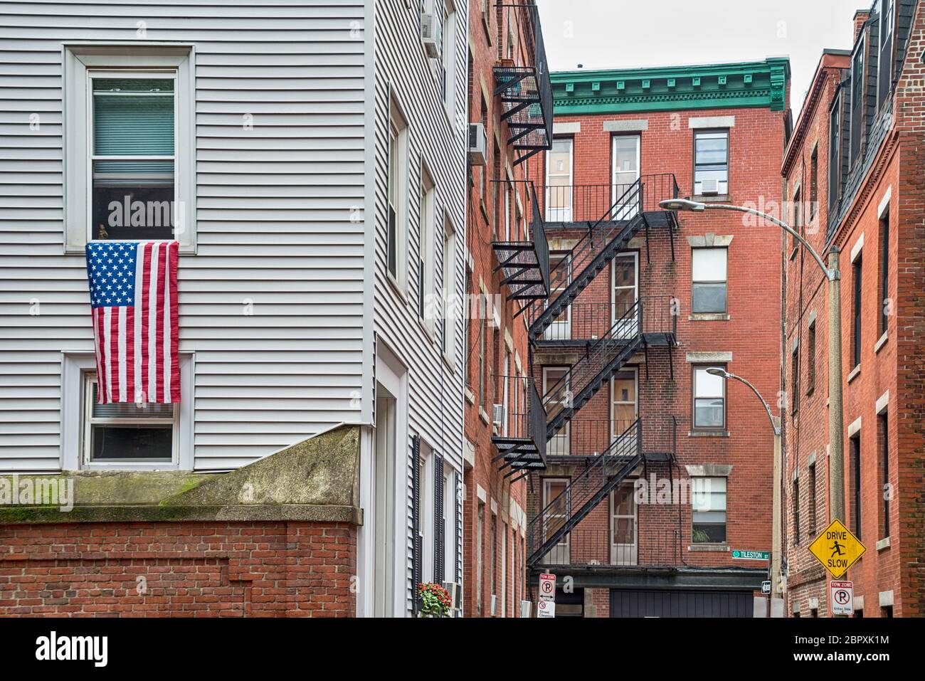 Vintage boston neighborhood hi-res stock photography and images - Alamy