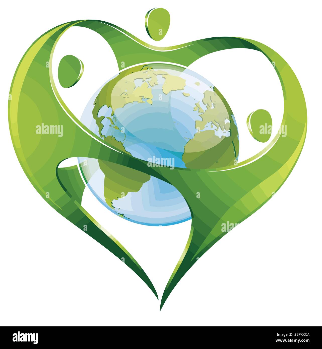 earth environment protection globe conservation green illustration ...