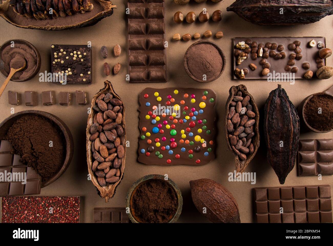 Set of Chocolate candies collection Stock Photo - Alamy