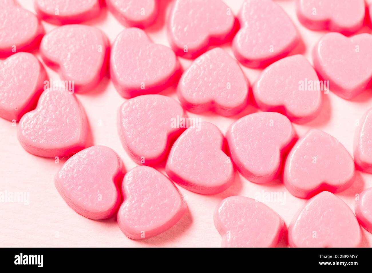 Heart shape candy Stock Photo - Alamy