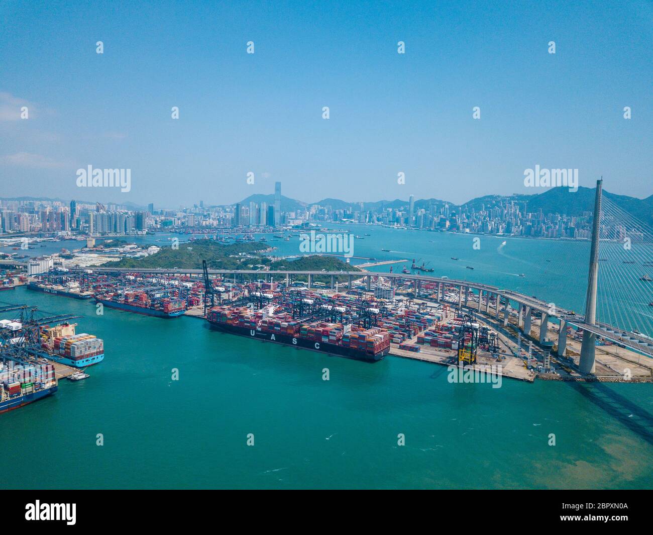 Kwai Tsing Container Terminals Stock Photo - Alamy
