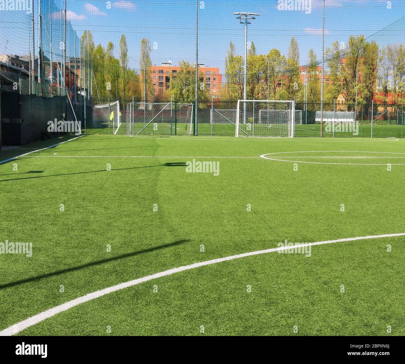 Mini football pitch hi-res stock photography and images - Alamy