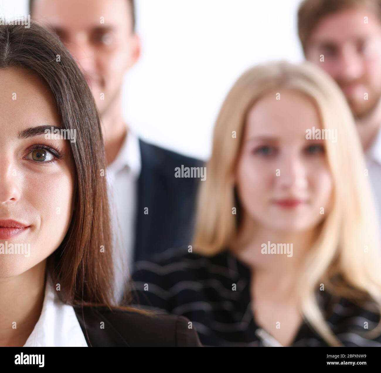Business team group portrait teamwork Stock Photo - Alamy