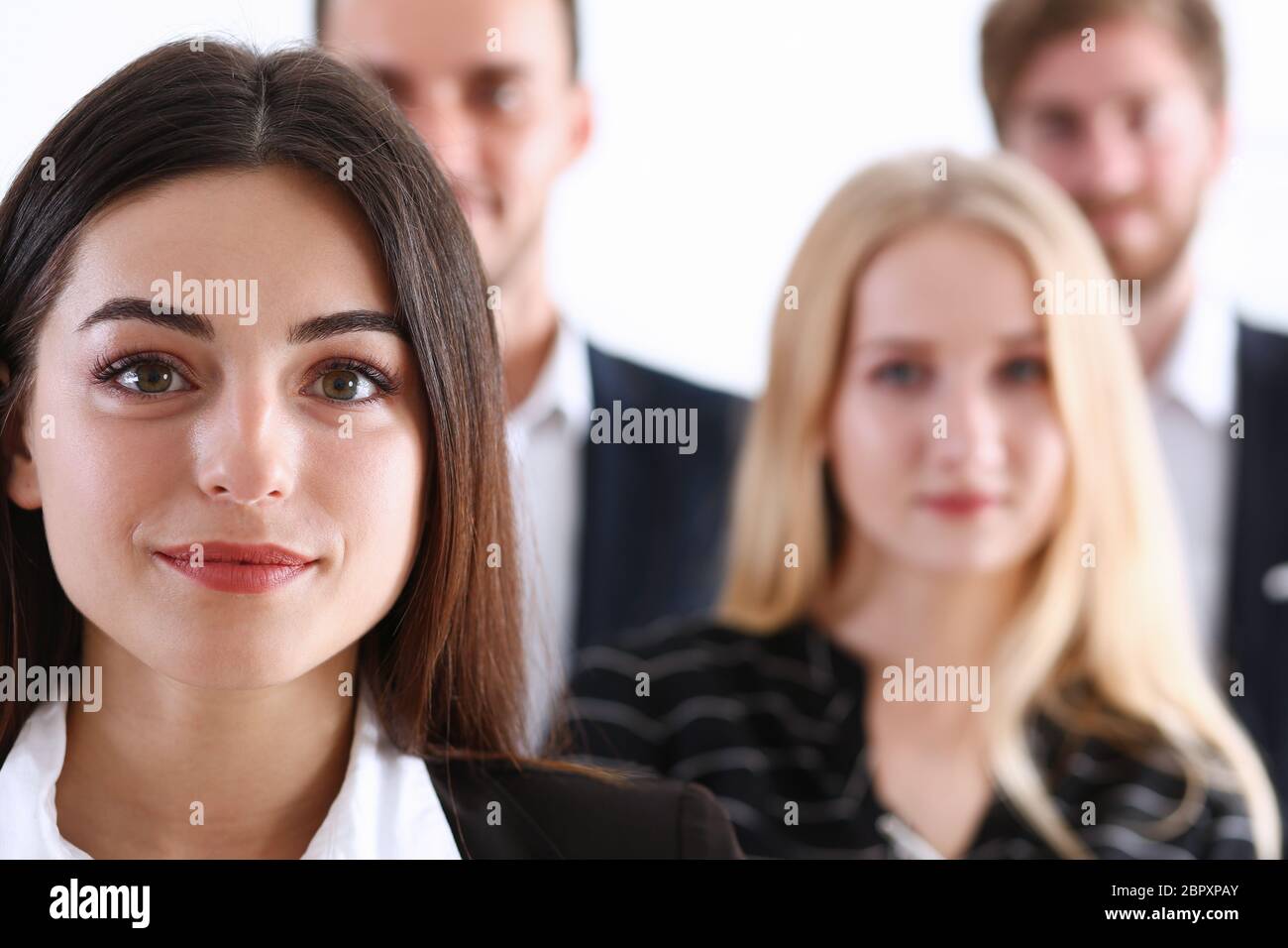 Business team group portrait teamwork Stock Photo - Alamy