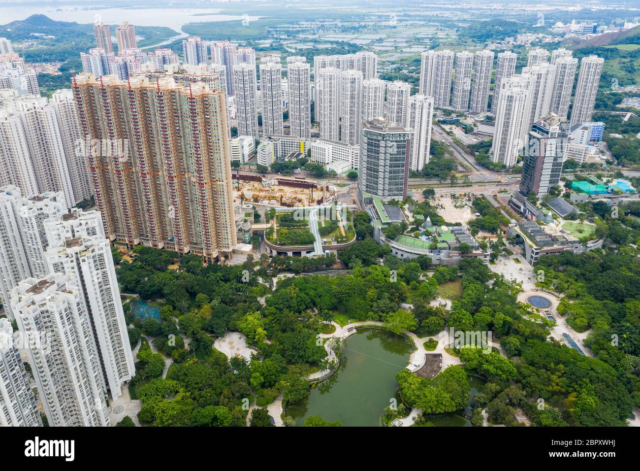 Top view of Hong Kong residential building Stock Photo - Alamy