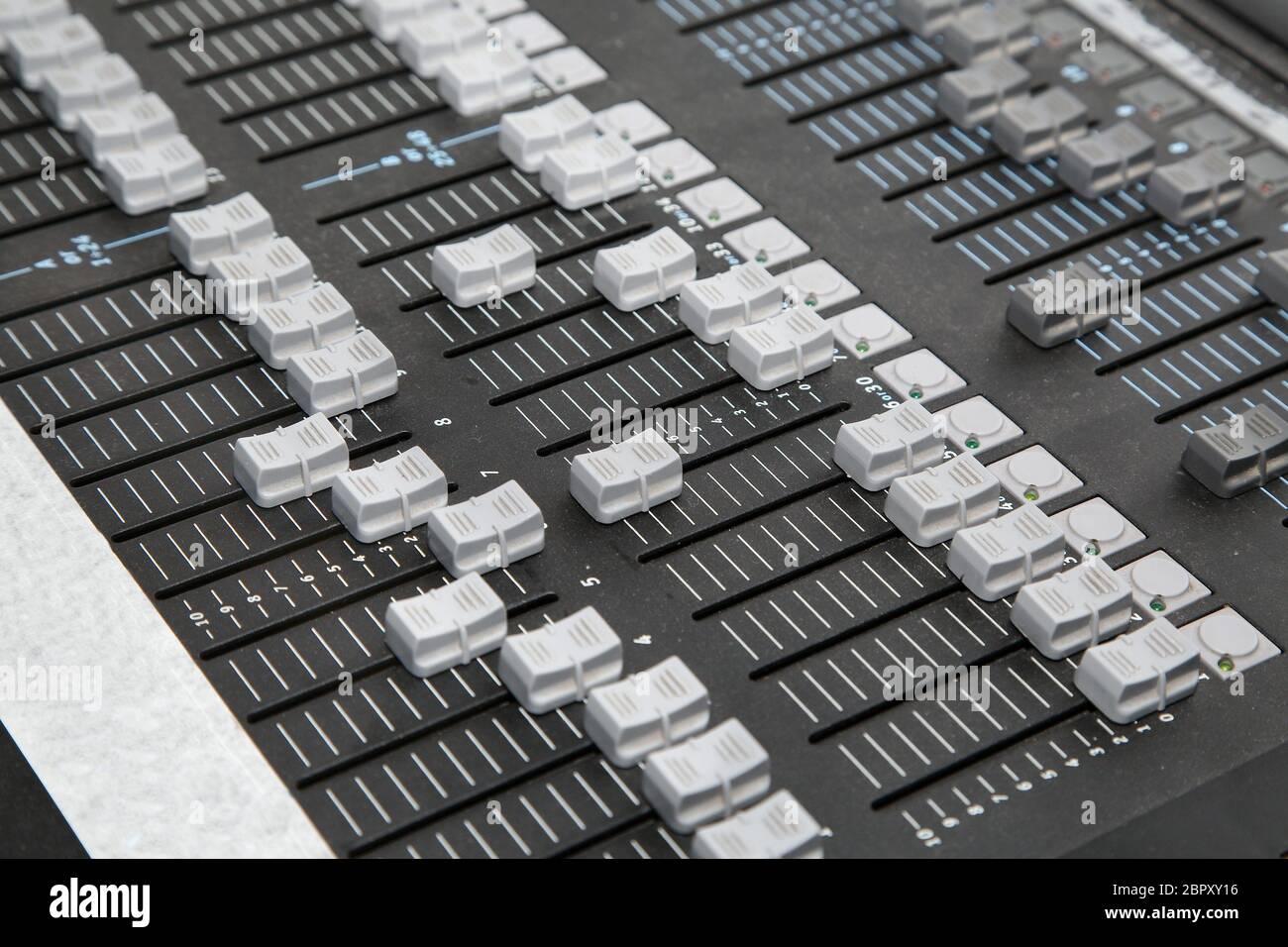 Light control panel of a big stage Stock Photo - Alamy