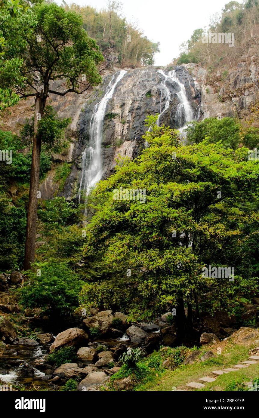 Klong lan Waterfall is big waterfall in thailand ,province Kampang phed ...