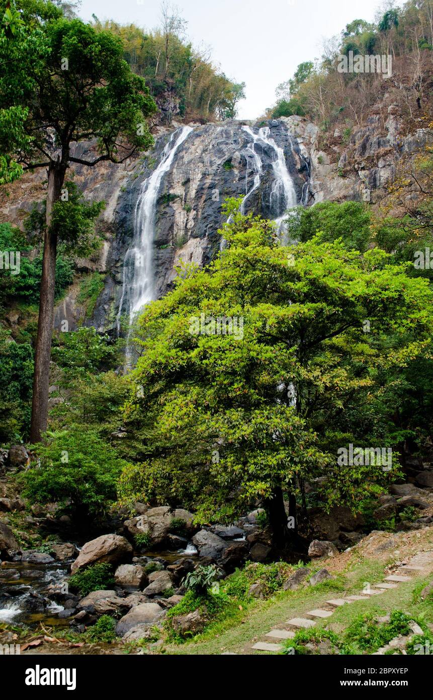 Klong lan Waterfall is big waterfall in thailand ,province Kampang phed ...
