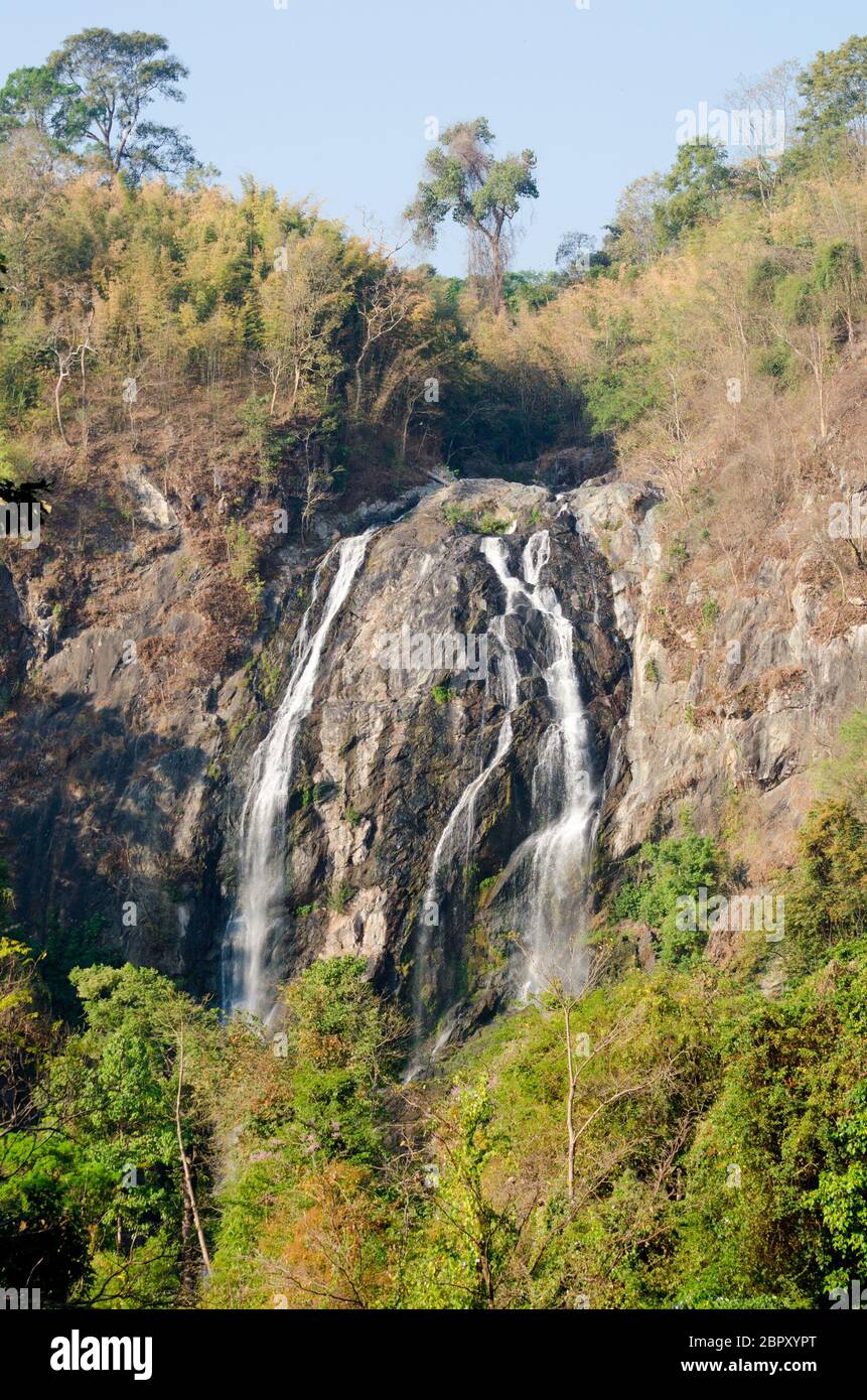 Klong lan Waterfall is big waterfall in thailand ,province Kampang phed ...